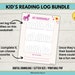 Kids Reading Log Printable, Kids Reading Tracker, Daily Reading Log ...