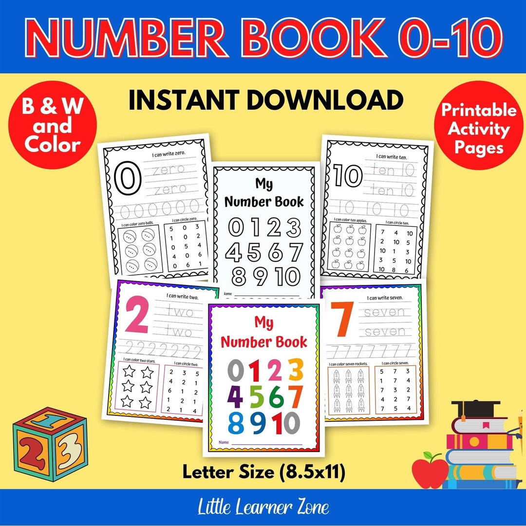 Number Tracing Worksheets 0-10, Printable Number Writing Worksheets ...