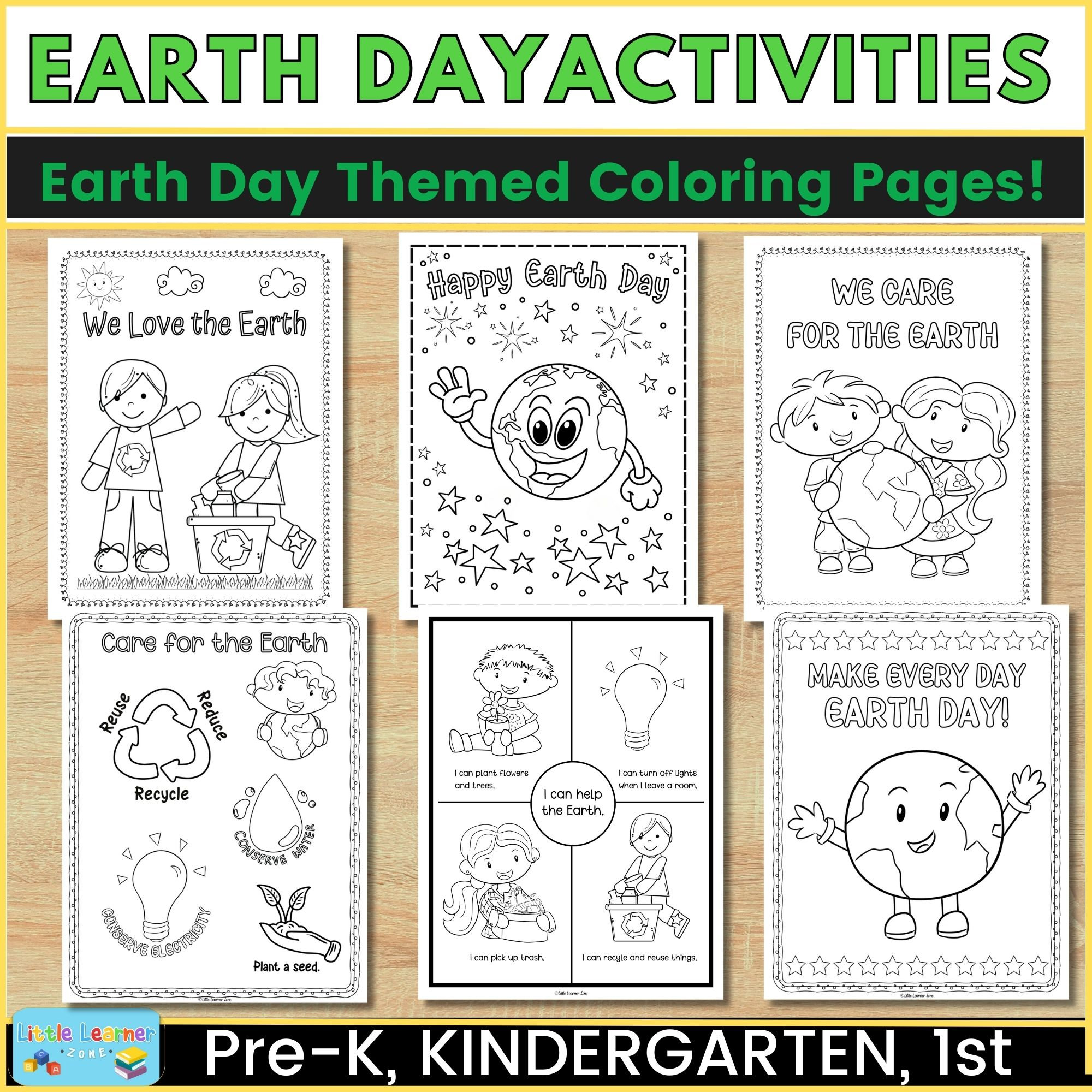 Earth Day Activity Printables for Kids, Earth Day Pledge, Earth Day ...