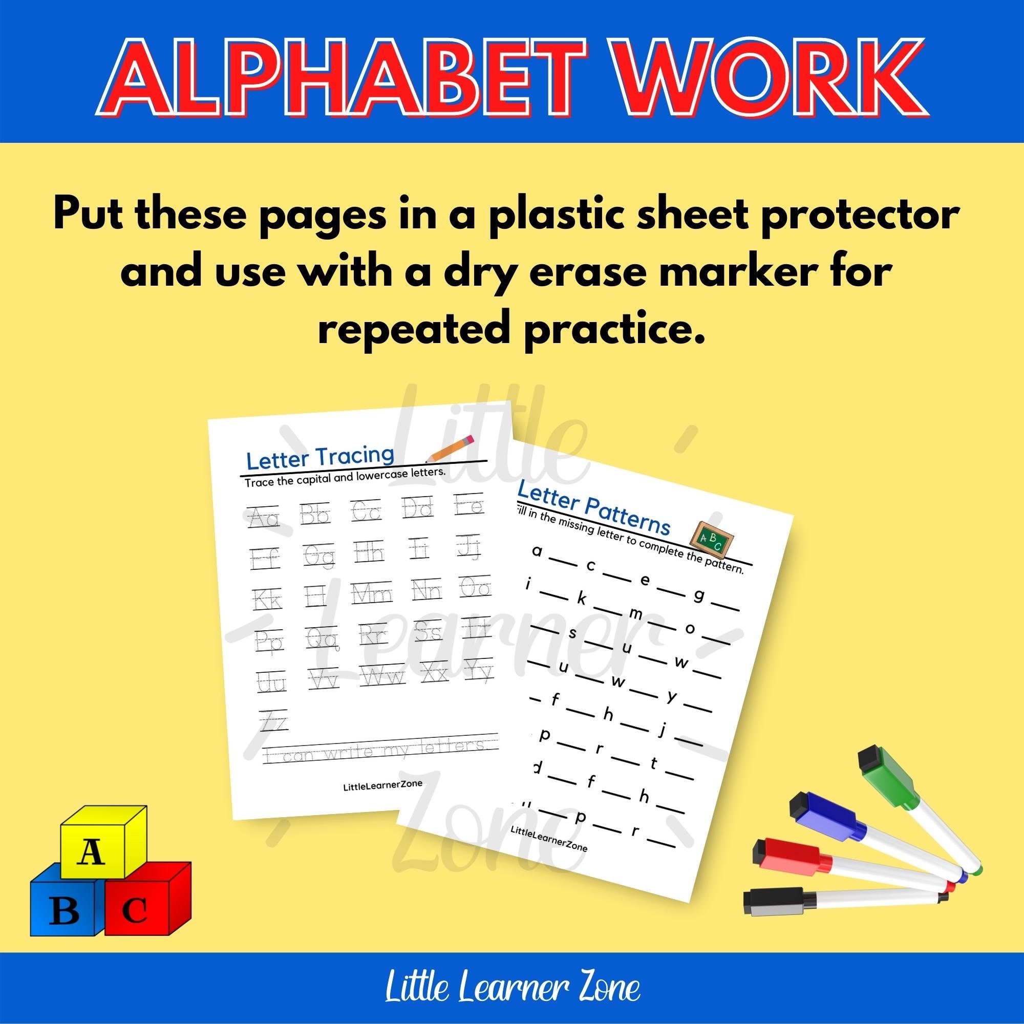Alphabet Letter Activities for Kindergarten, Pre-k, Preschool ...