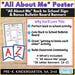 All About Me Poster, All About Me Activity, All About Me Bulletin Board ...