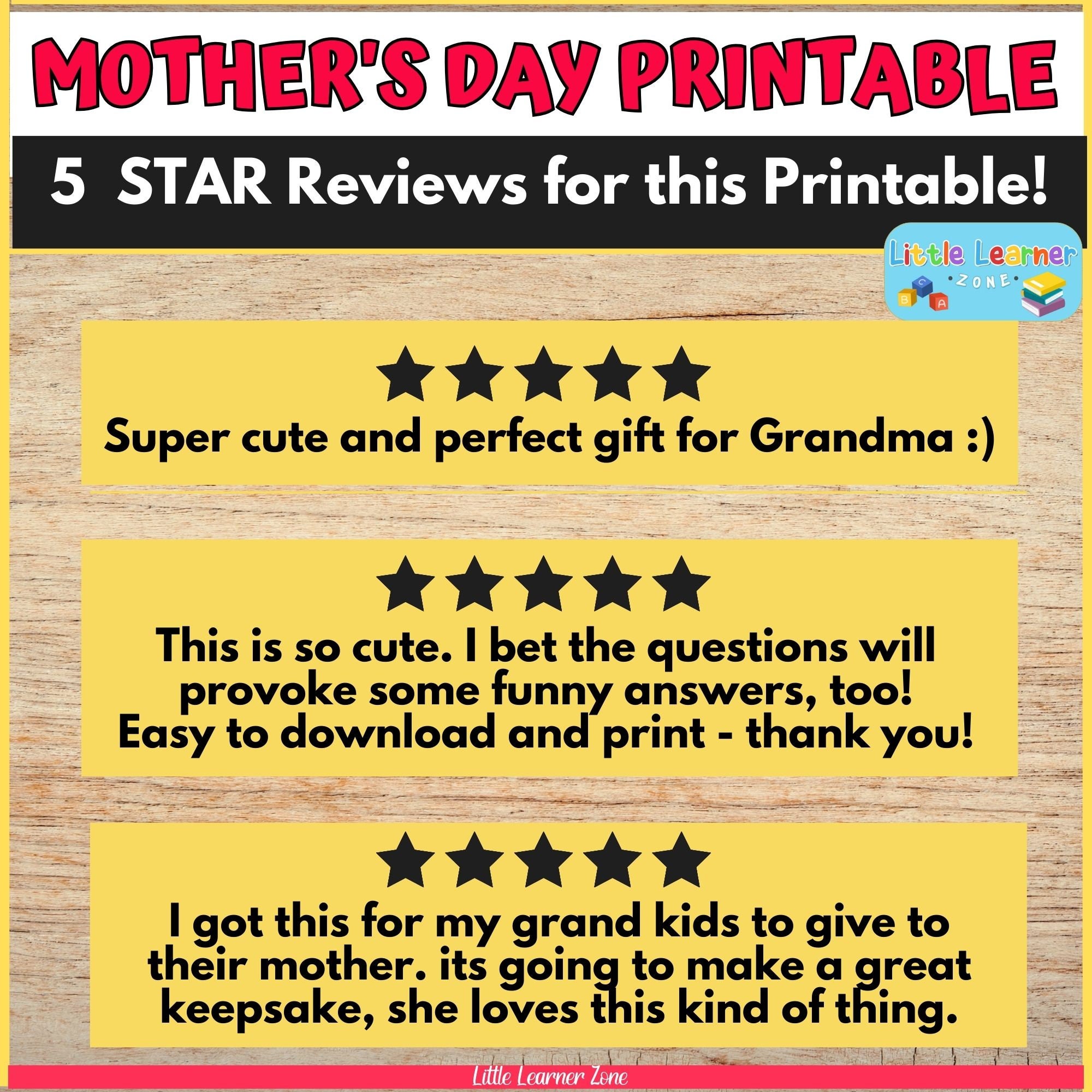 All About My Mom All About My Grandma Printable, Kids Mother's Day ...