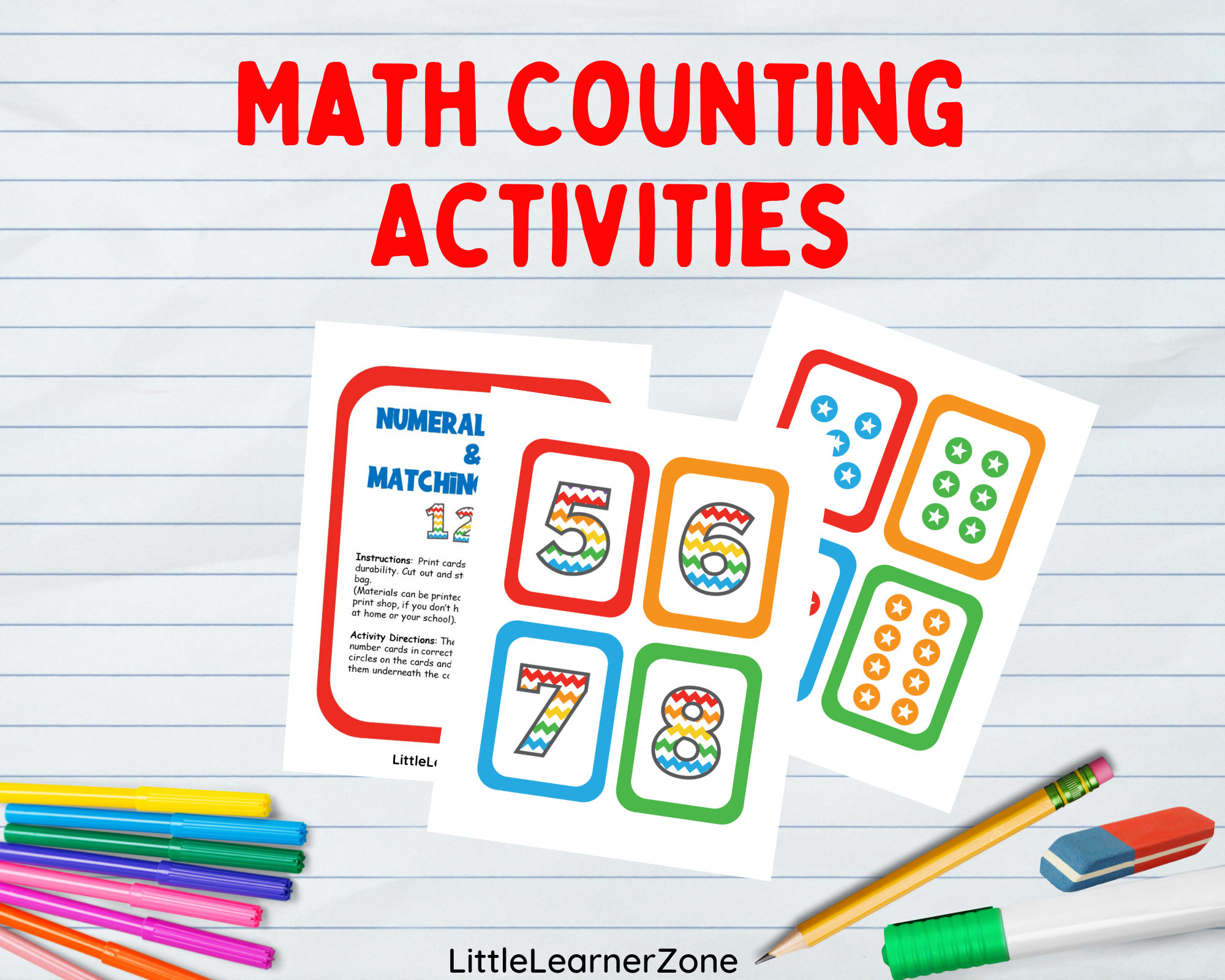 Math Activities for Kindergarten, Counting & Number Activities ...