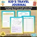 Kid's Travel Journal Printable, Kid's Vacation Memory Journal , Travel ...