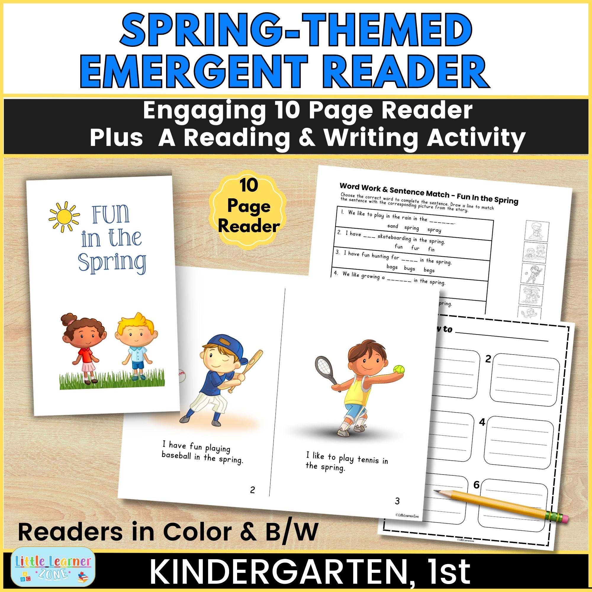 Spring Literacy Activity Bundle, Printable Literacy Activities for ...