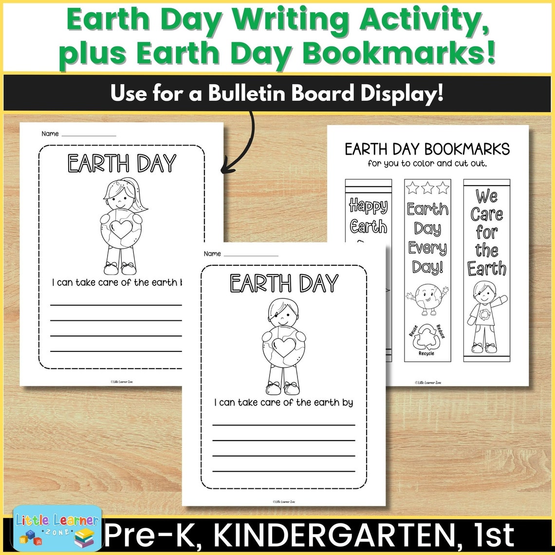 Earth Day Activity Printables for Kids, Earth Day Pledge, Earth Day ...