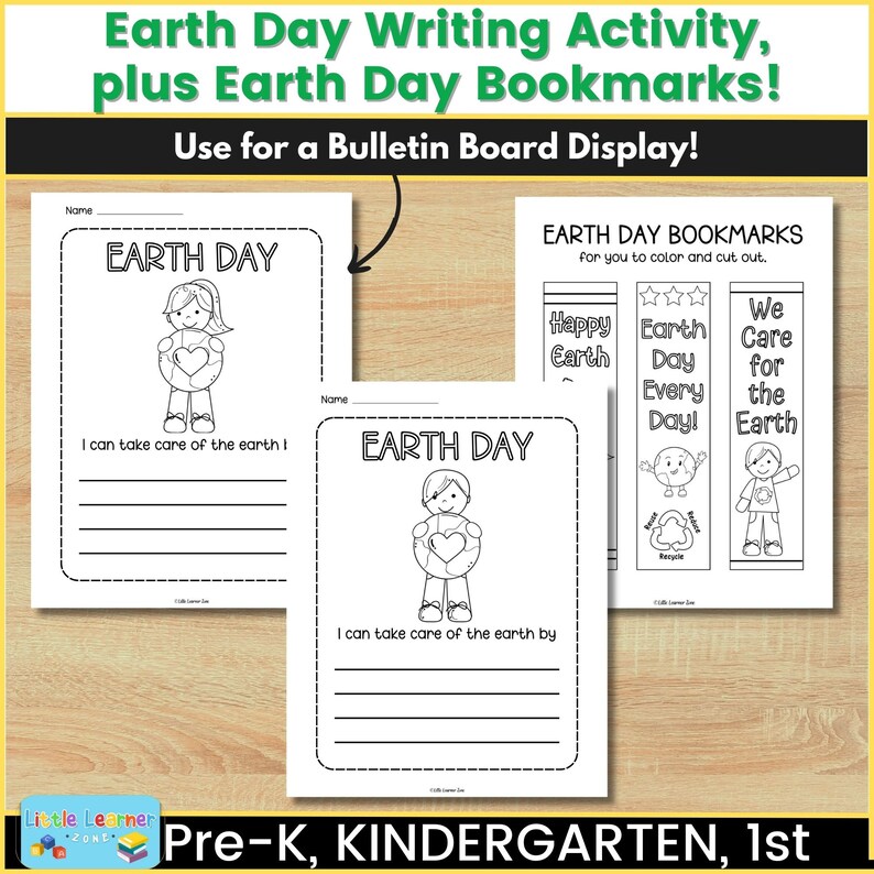 Earth Day Activity Printables for Kids, Earth Day Pledge, Earth Day ...