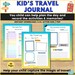 Kid's Travel Journal Printable, Kid's Vacation Memory Journal , Travel ...