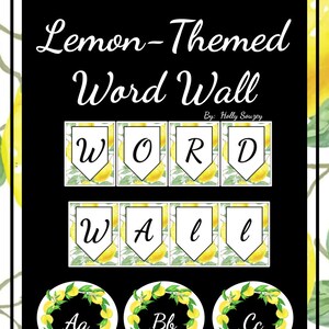 Lemon Theme Classroom Decor-bundle - Etsy