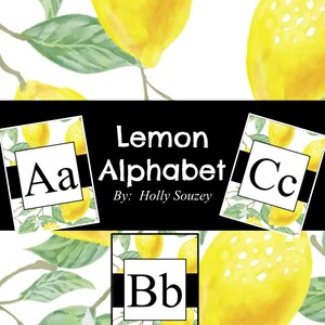Lemon Theme Classroom Decor-bundle - Etsy