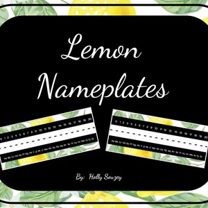 Lemon Theme Classroom Decor-bundle - Etsy