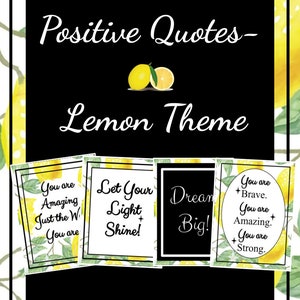 Lemon Theme Classroom Decor-bundle - Etsy