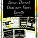 Lemon Theme Classroom Decor-bundle - Etsy
