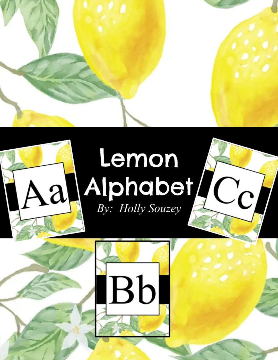 Lemon Alphabet - Etsy