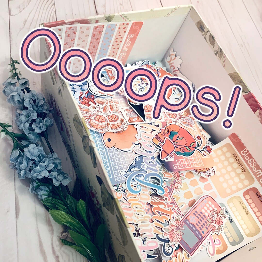 Oops Sticker Grab Bags | Pink Science | Biology Sticker Sheets ...