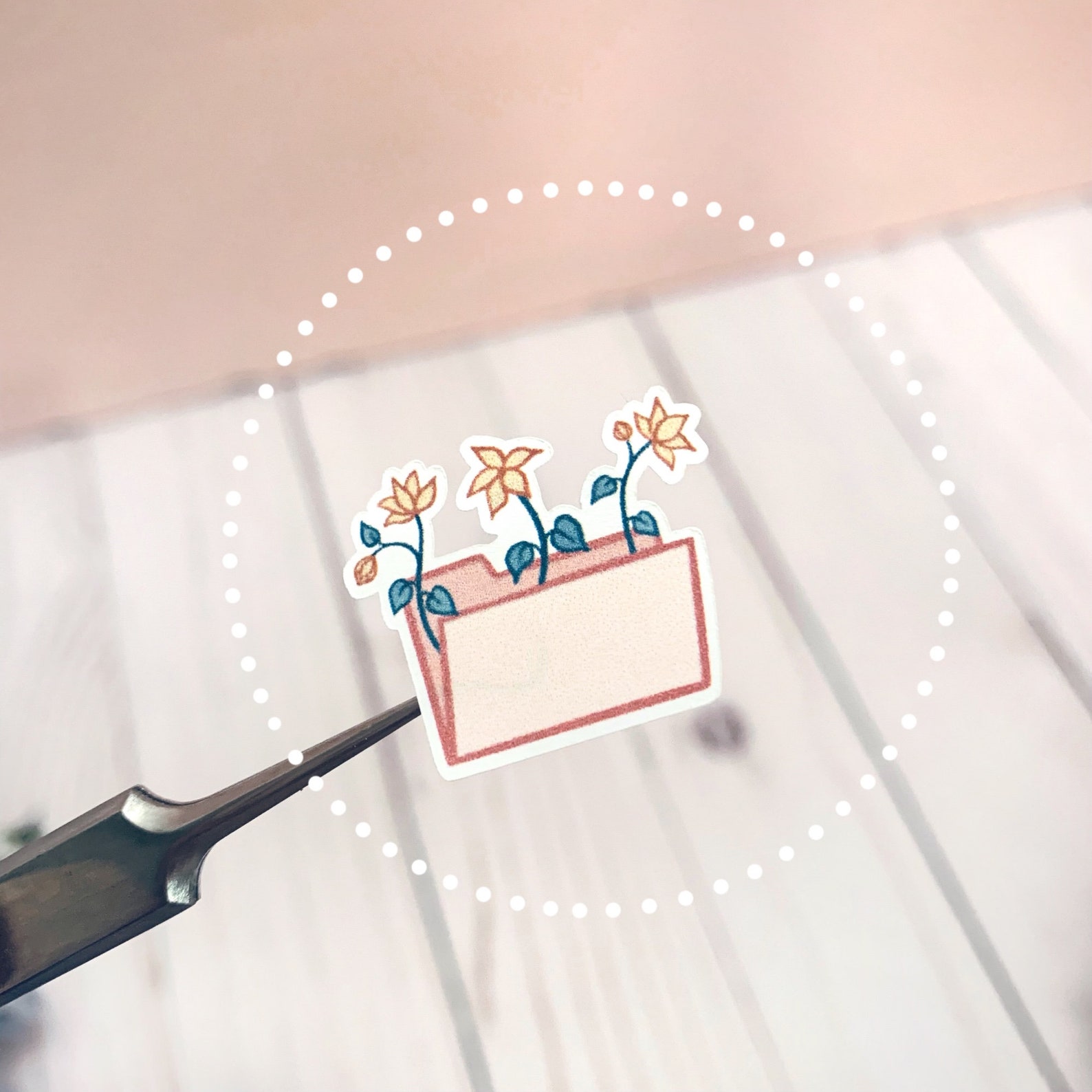 Cute Aesthetic Sticker Sheet Digital Art Floral Sticker | Etsy