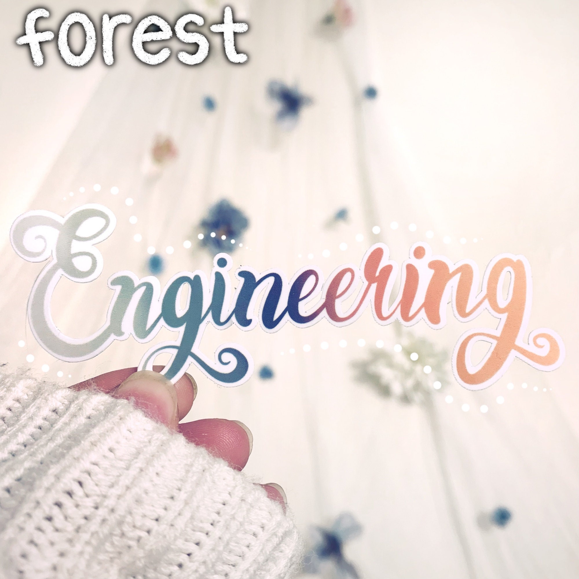 Engineering Sticker Cute Aesthetic Sticker for Engineers - Etsy