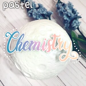 Chemistry Sticker | Cute Aesthetic Sticker for Students and Chemists ...