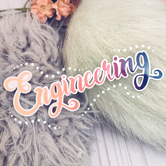 Engineering Sticker Cute Aesthetic Sticker for Engineers - Etsy