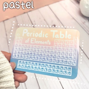 Periodic Table Sticker: Chemistry Study, Laptop Decal - Etsy