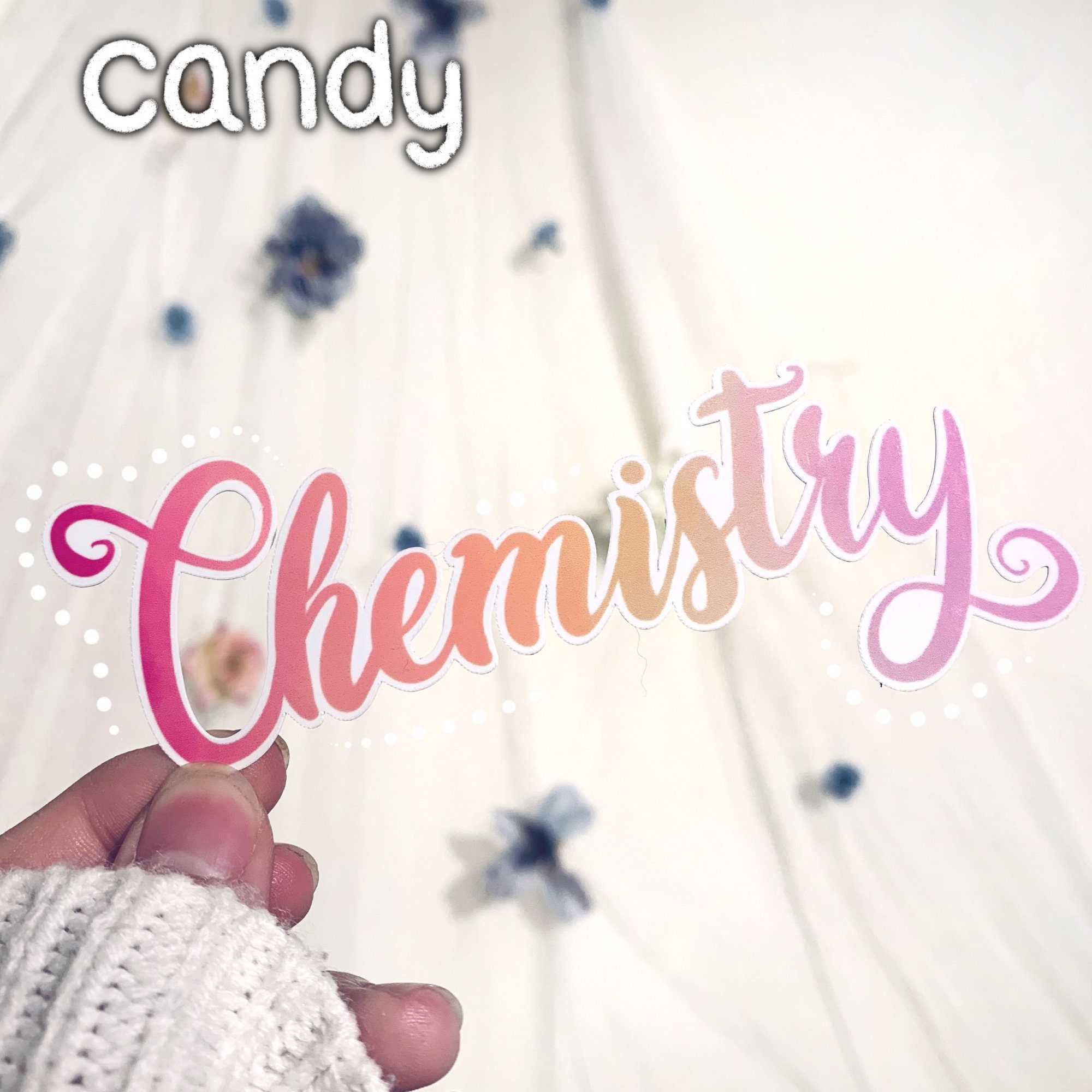 Chemistry Sticker Cute Aesthetic Sticker for Students and - Etsy