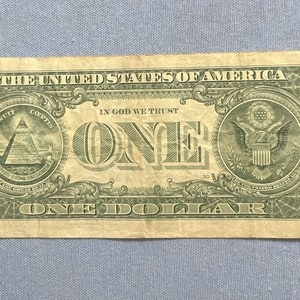 Rare 00000980 Low Serial Number Bank Note Dollar Bill United States ...