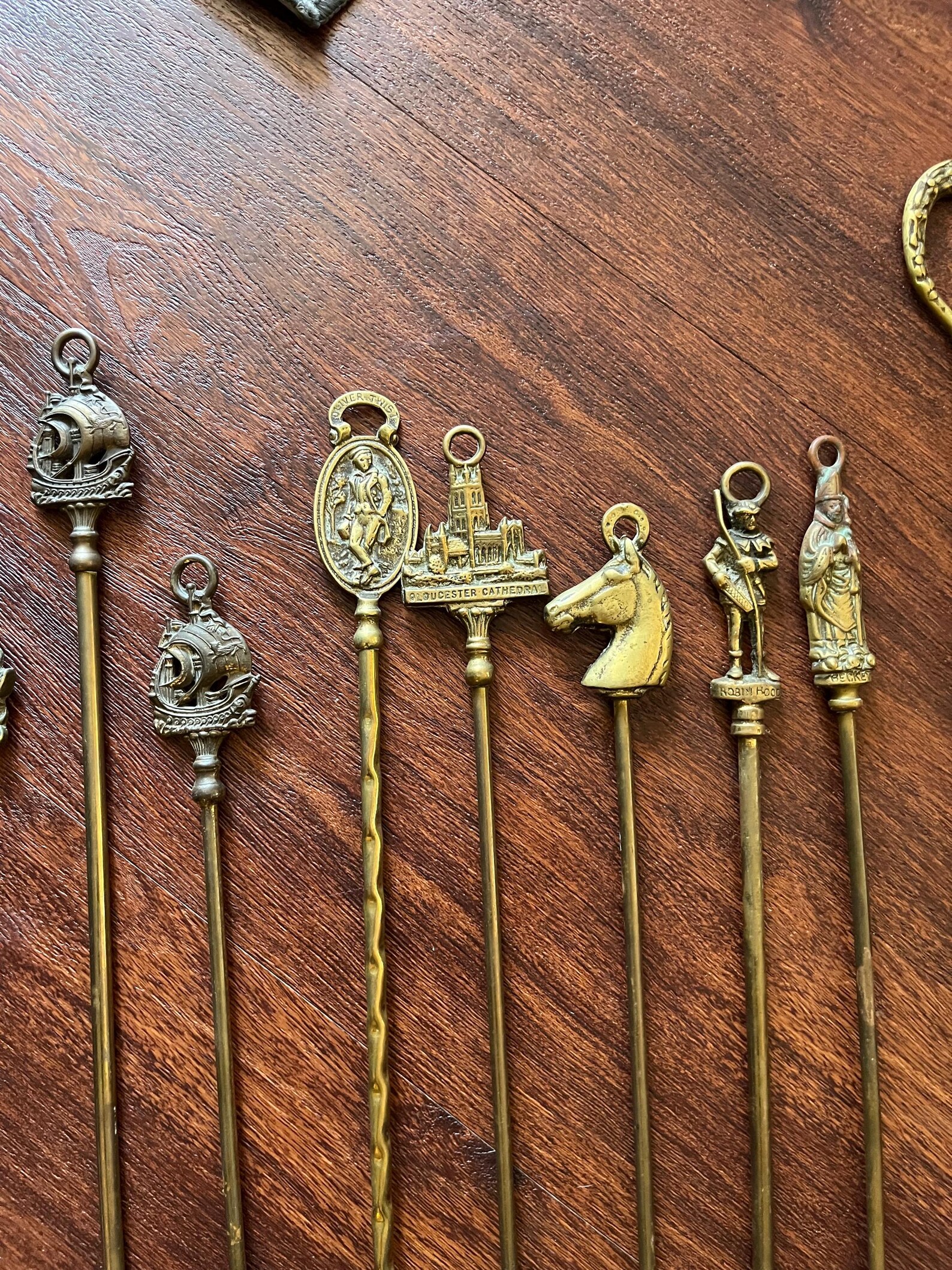 Vintage Brass Tasting Forks Fireplace Tool Pokers Collectibles Lot or ...