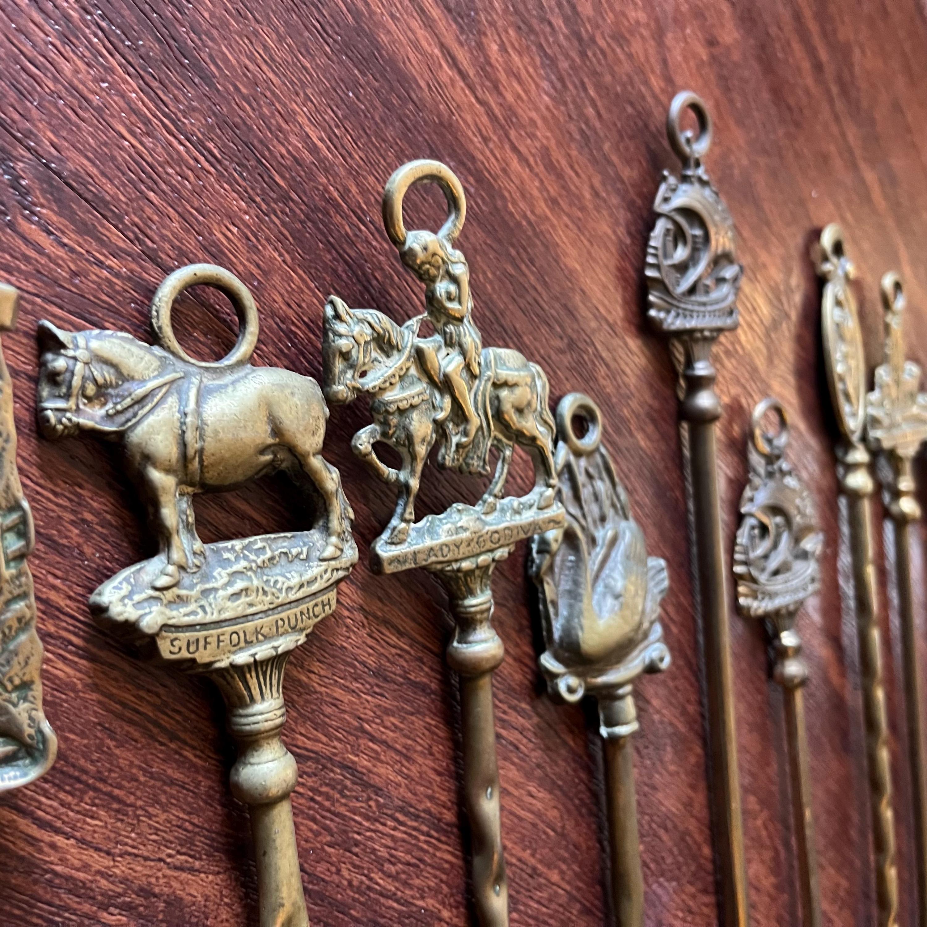 Vintage Brass Tasting Forks Fireplace Tool Pokers Collectibles Lot or ...