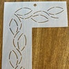 Feathers & Scallops Corner Border Stencil 10"w - Etsy