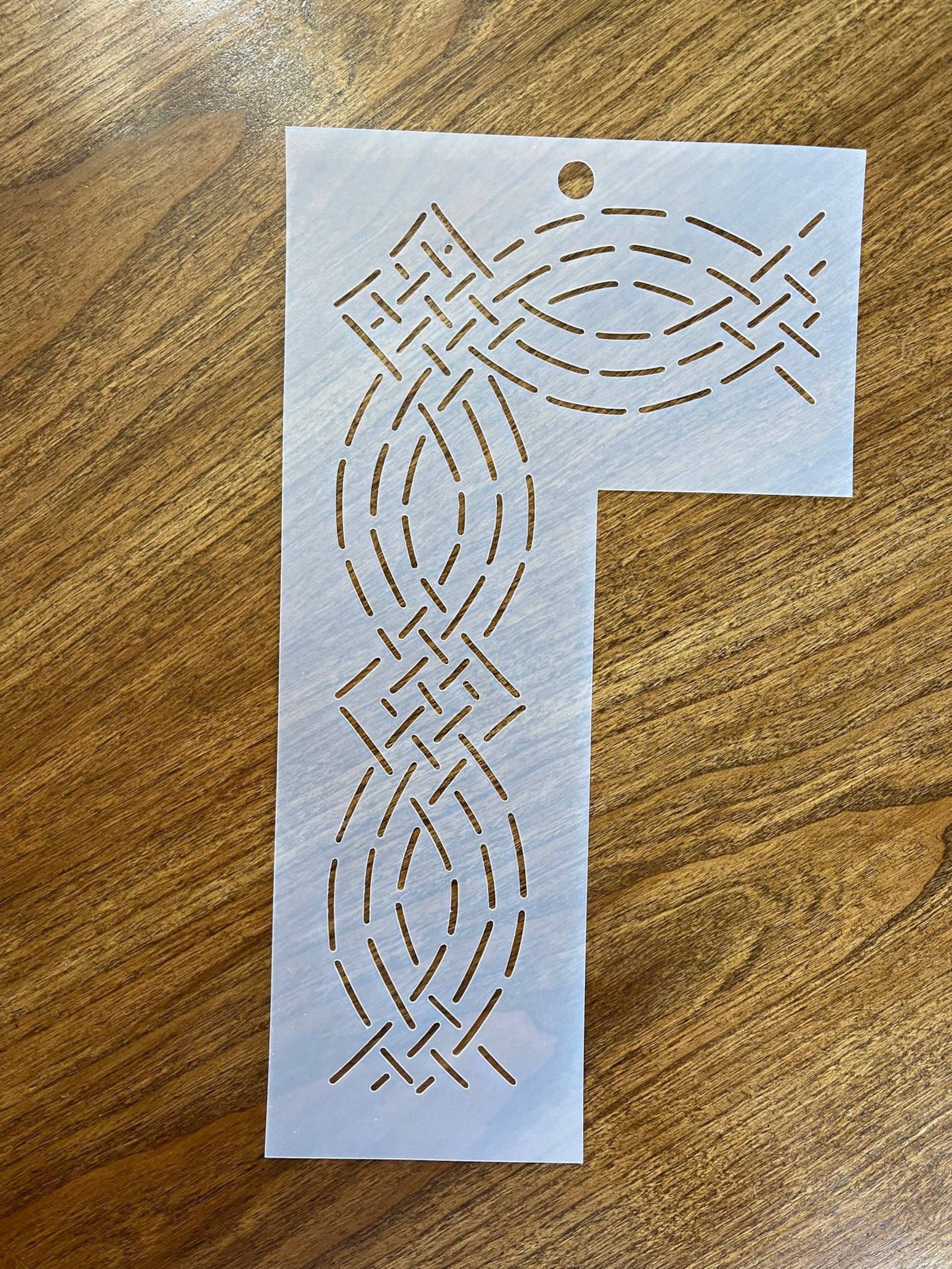 Miniature Corner Border Double Interlocking Scallops Stencil 2 - Etsy