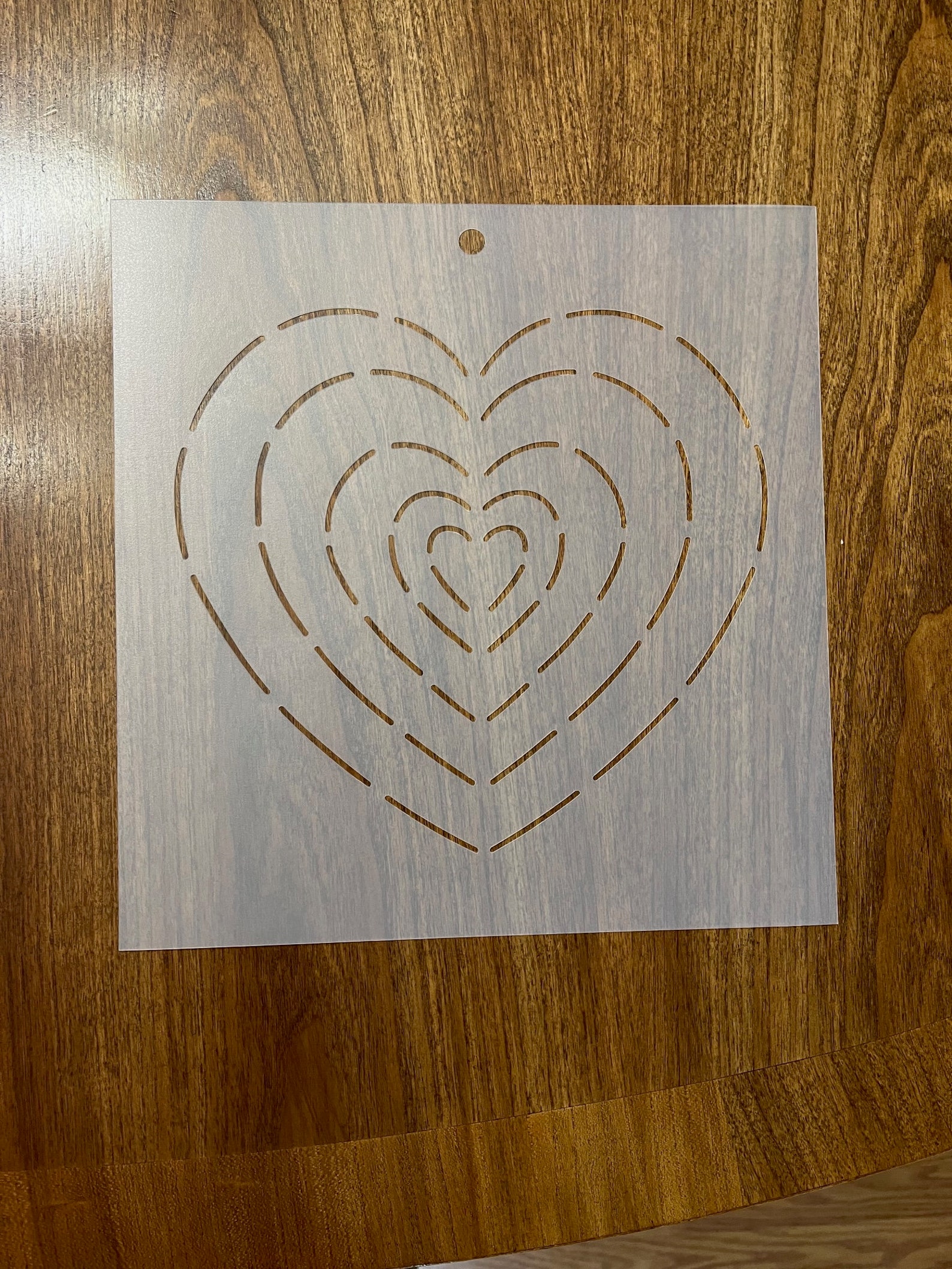 Hearts Stencil 8" - Etsy