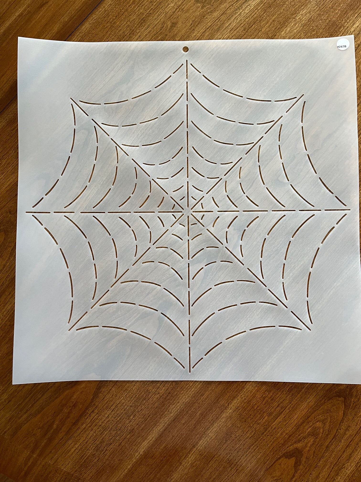 Spider Web Stencil 18” - Etsy