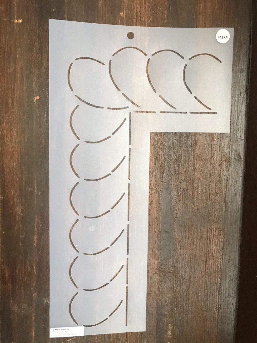 Feather Corner Border Stencil 3-1/4" Width - Etsy