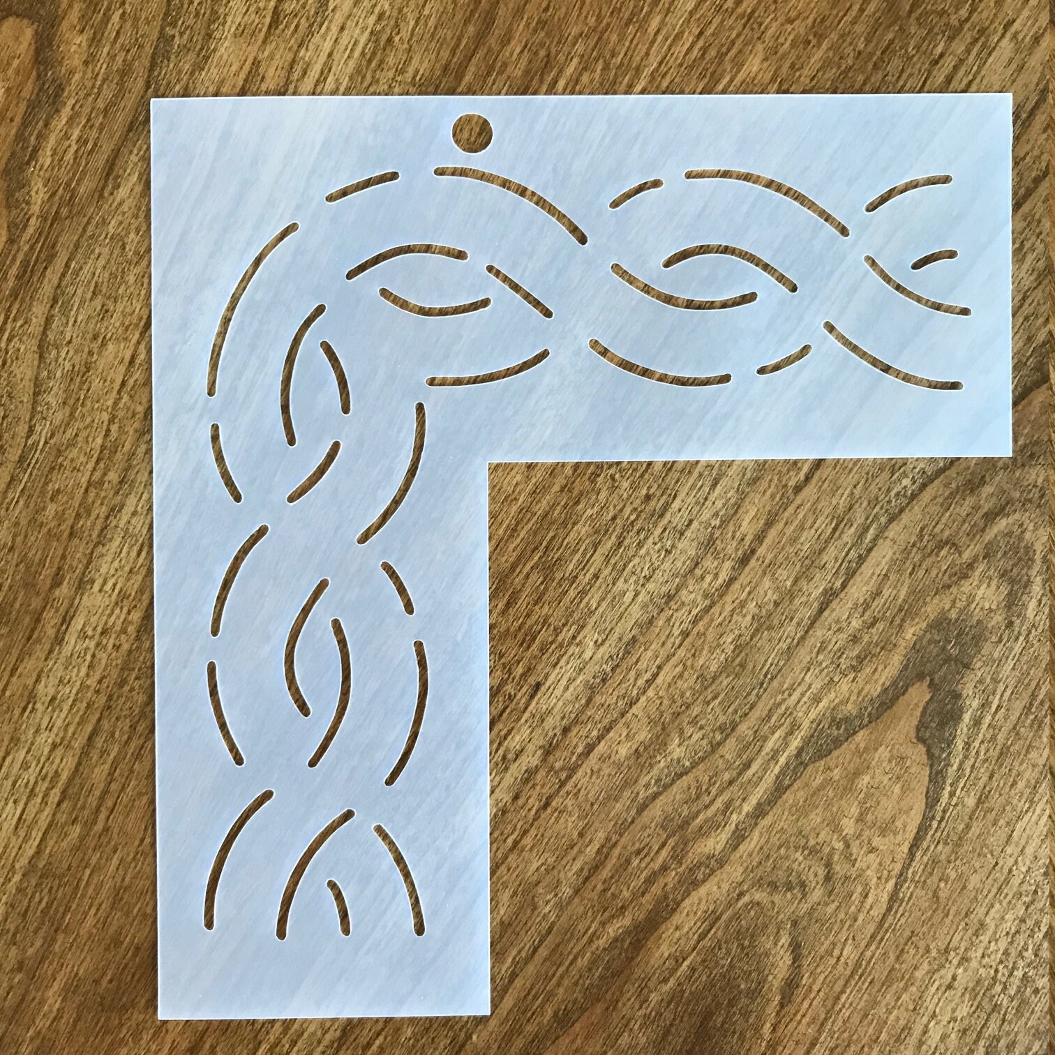 Cable Corner Border Stencil 2" - Etsy