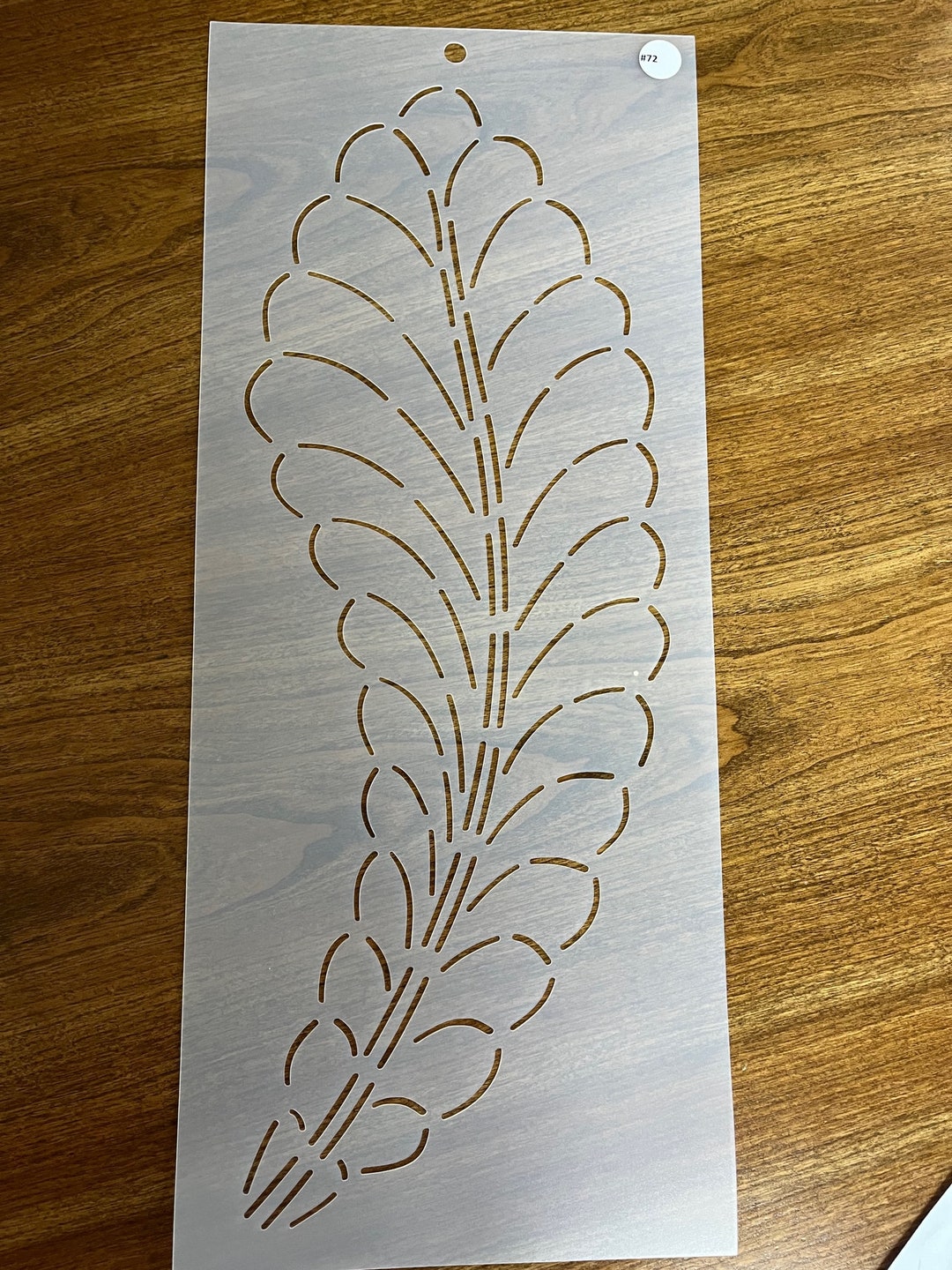 Feather Border Stencil 6-1/2" - Etsy