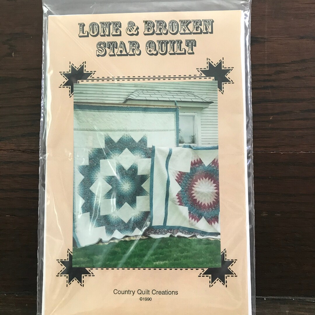 Lone & Broken Star Quilt Pattern - Etsy