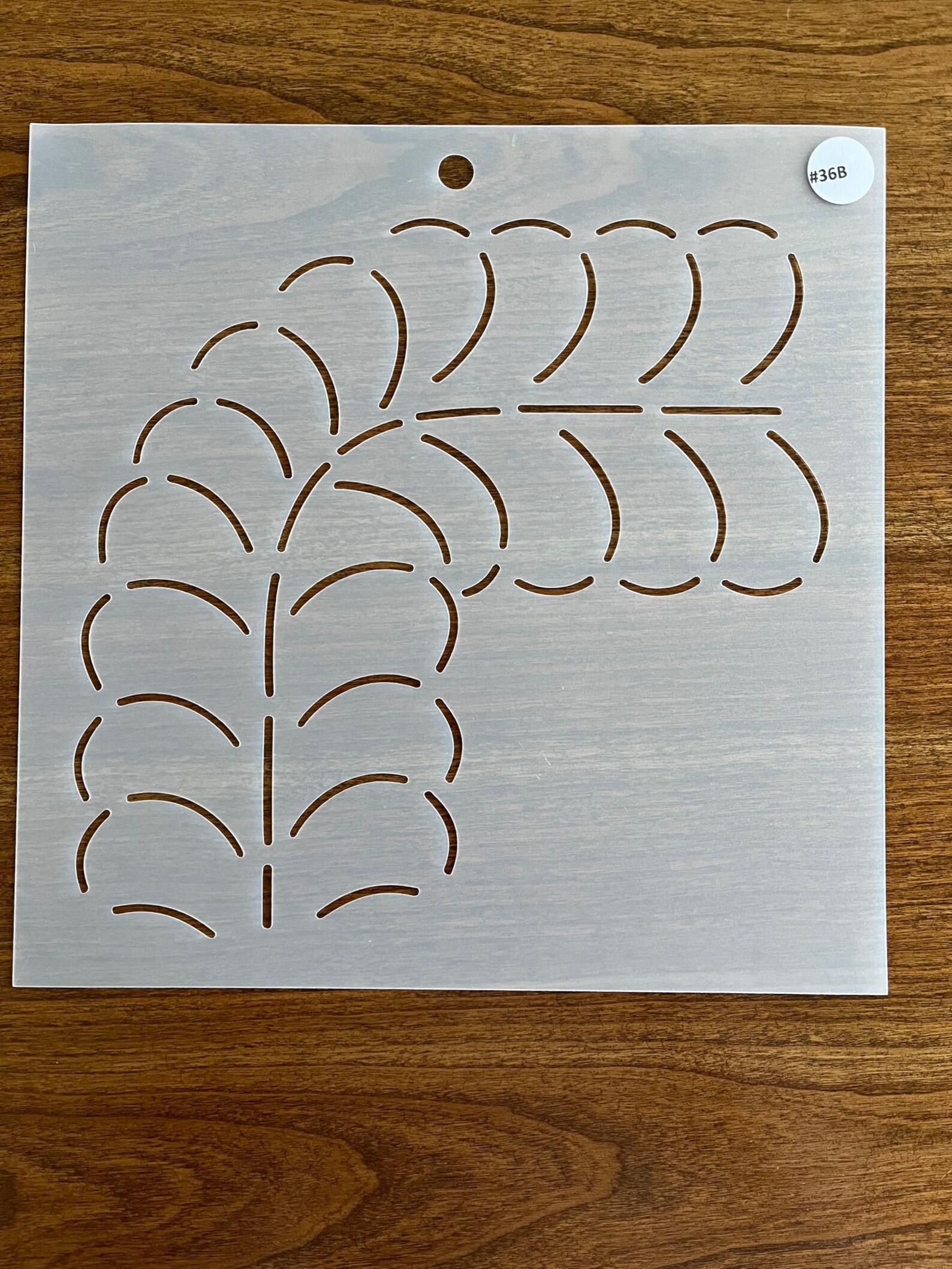 Double Feather Corner Border Stencil 4"w - Etsy