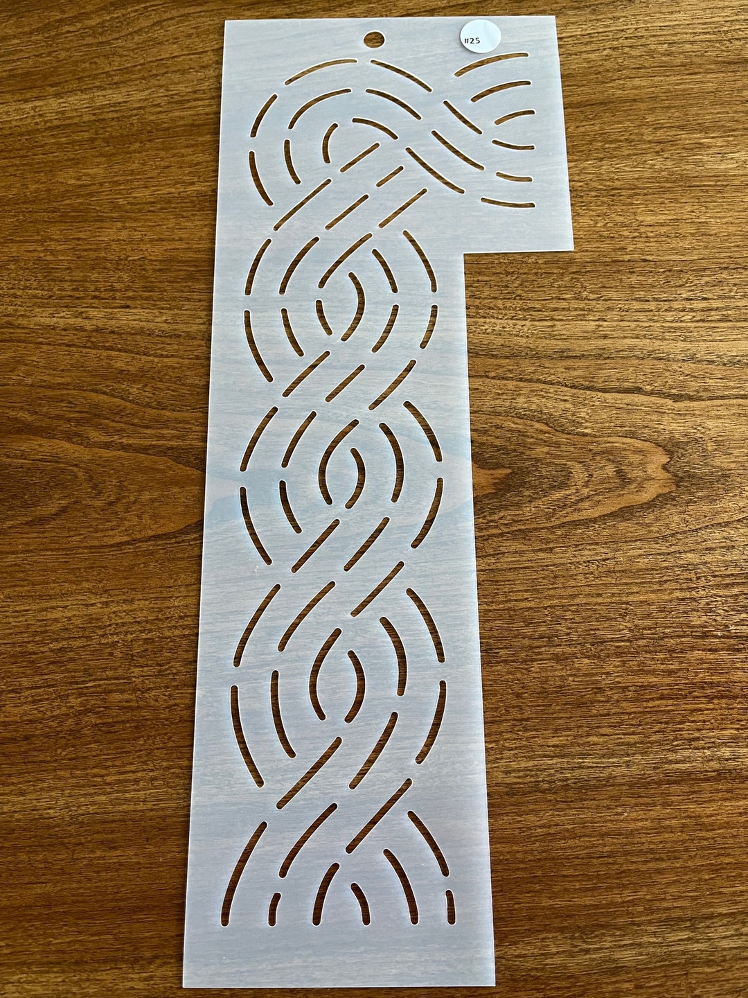 Double Interlocking Cable Corner Border Stencil 3" - Etsy