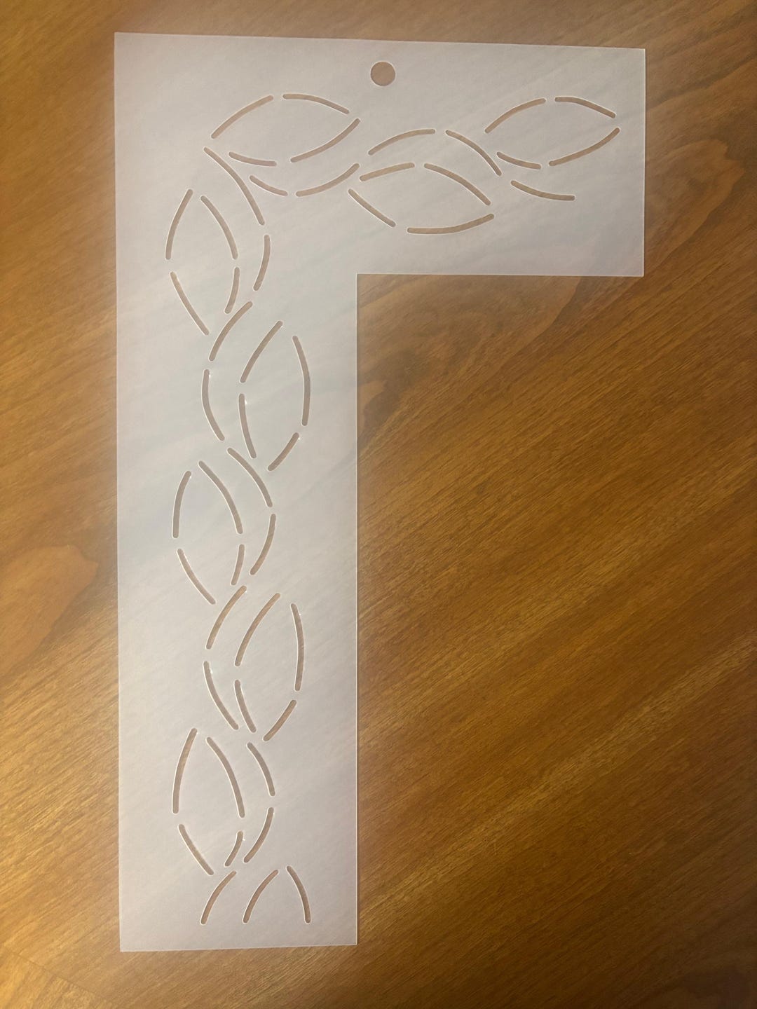 IMPERFECT Leaf and Stem Corner Border Stencil 2" - Etsy
