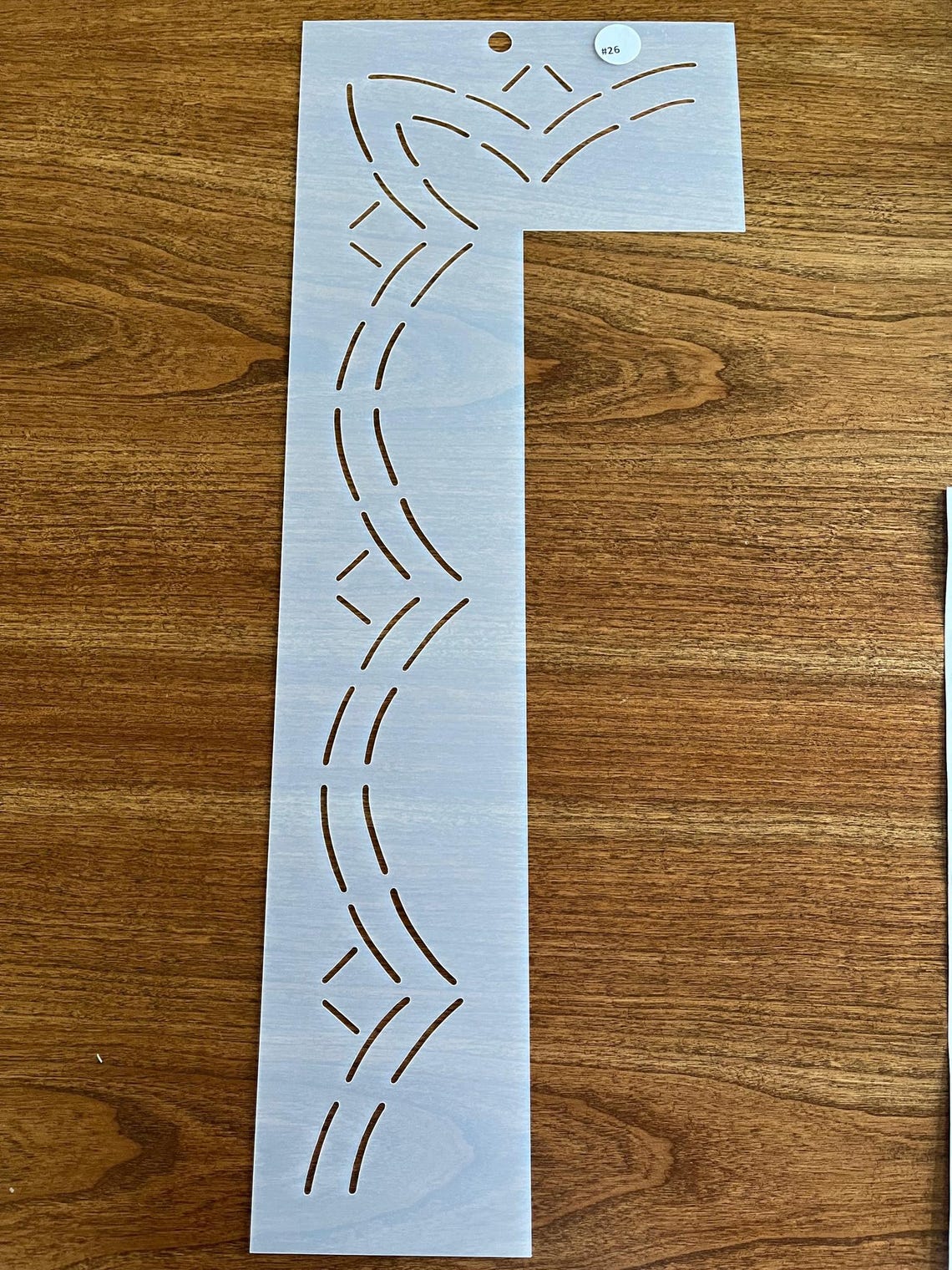 Scallops & Diamonds Corner Border Stencil 2"w - Etsy