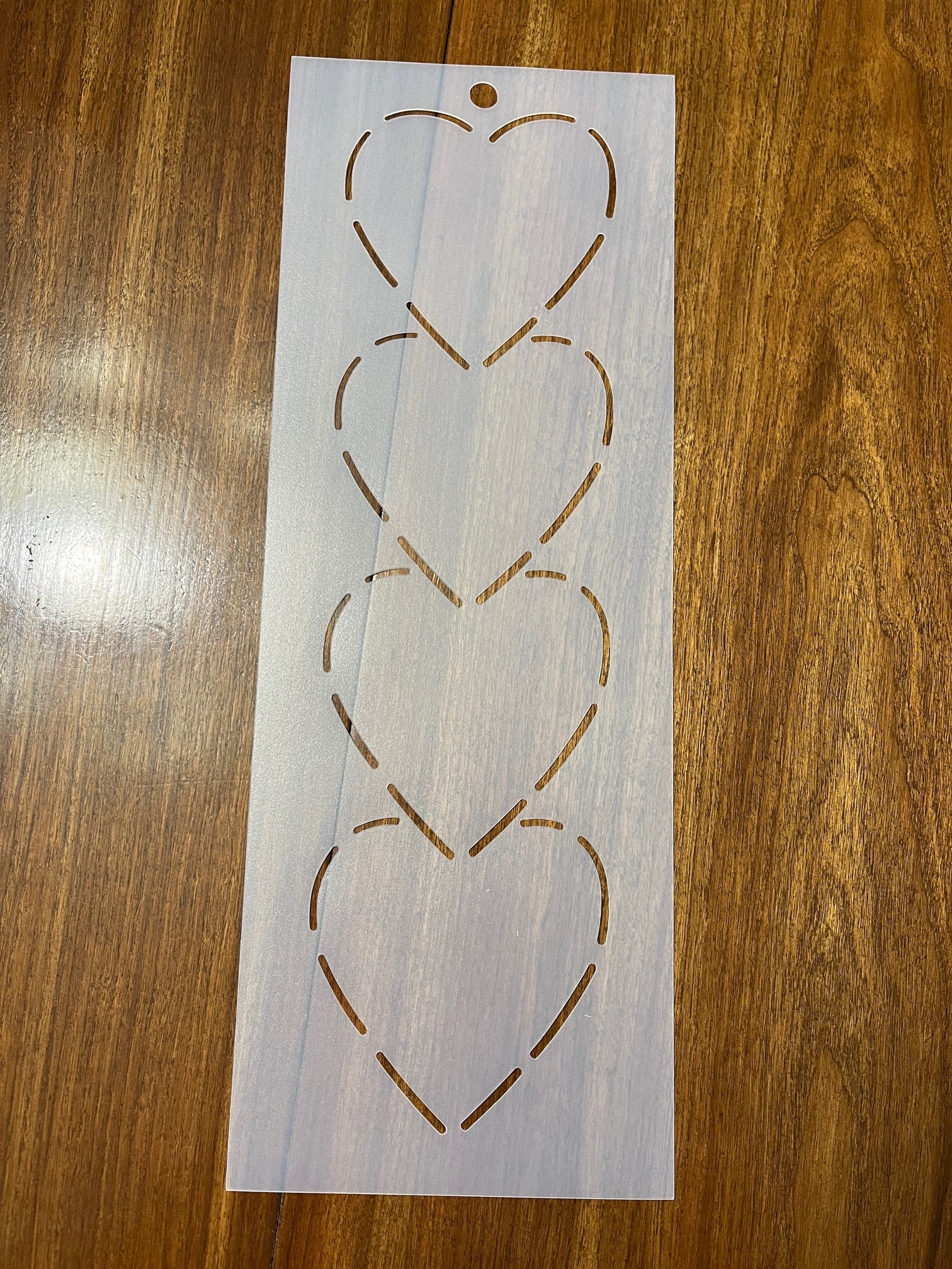 Vertical Heart Border Stencil 3-1/2" - Etsy