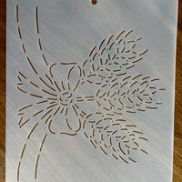 Corner Feather Design Stencil 7-3/4 - Etsy