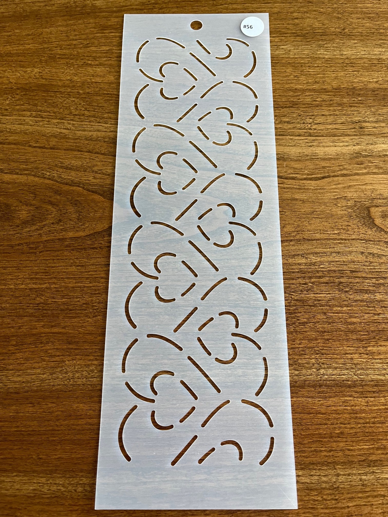 Continuous Heart Border Stencil 3-3/4" - Etsy