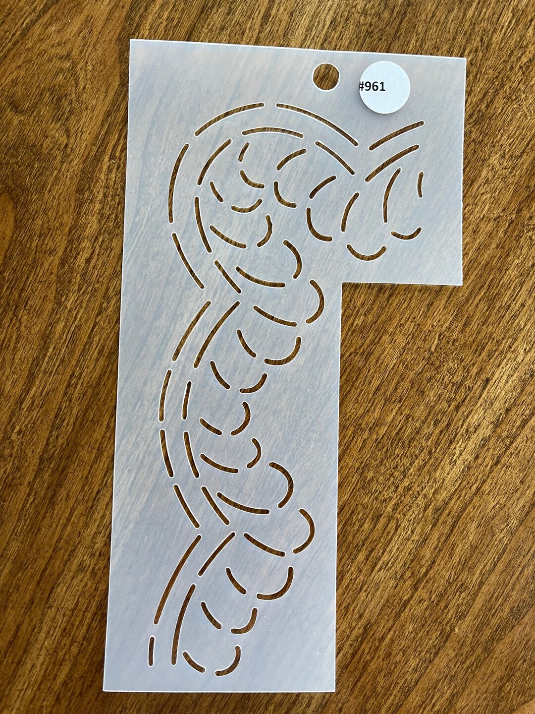 Mini Scalloped Feather Corner Border Stencil 2.13" - Etsy