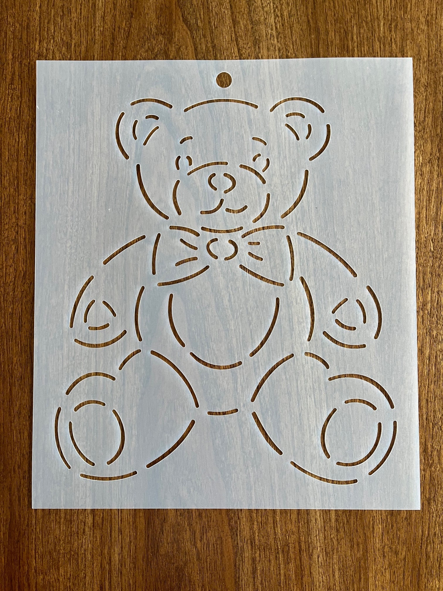 Teddy Bear Stencil 7-1/2"x8-3/4" - Etsy