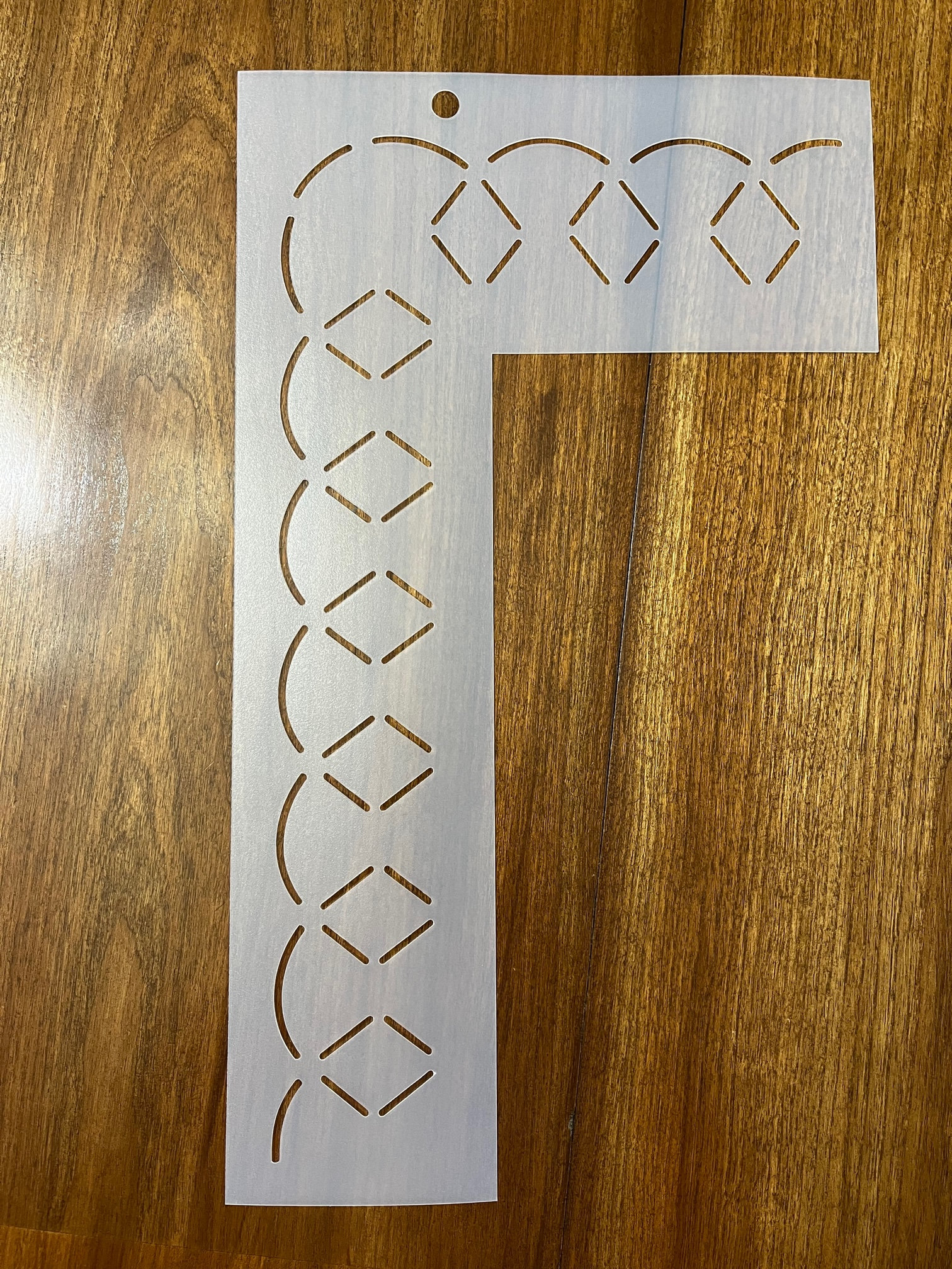 Continuous Diamond Corner Border Stencil 2" - Etsy