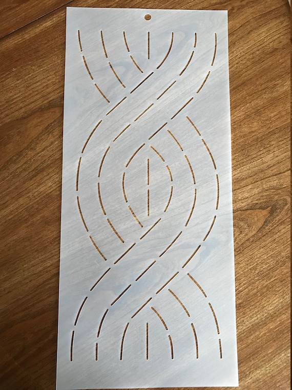 Cable Border Stencil 7-1/2 - Etsy