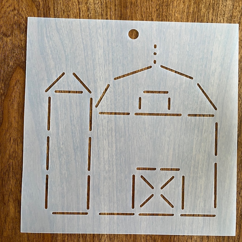 Barn Stencil - Etsy