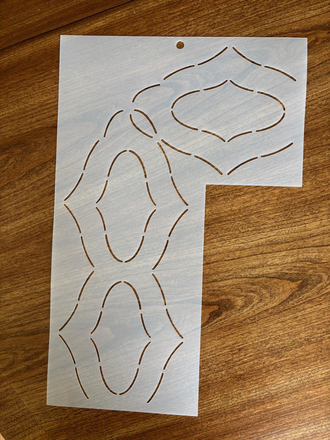 Double Scalloped Diamond Corner Border Stencil 6"w - Etsy