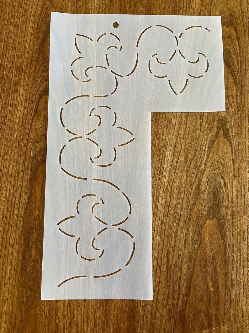 Fleur-de-lis Corner Border Stencil 4.5"wide - Etsy